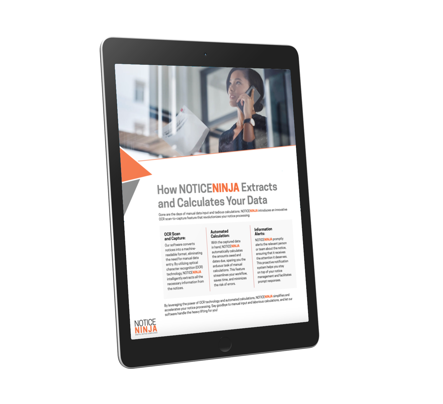 How NOTICENINJA Tax Compliance Software Scans & Extracts Your Data